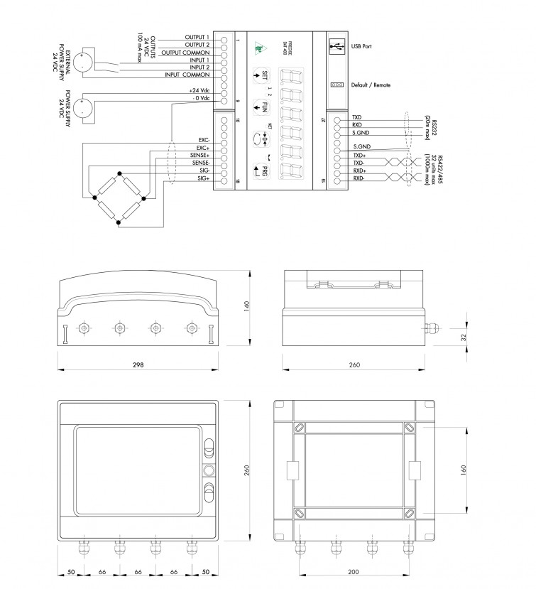 Pavone | Weight Transmitters | DAT 400 PBL